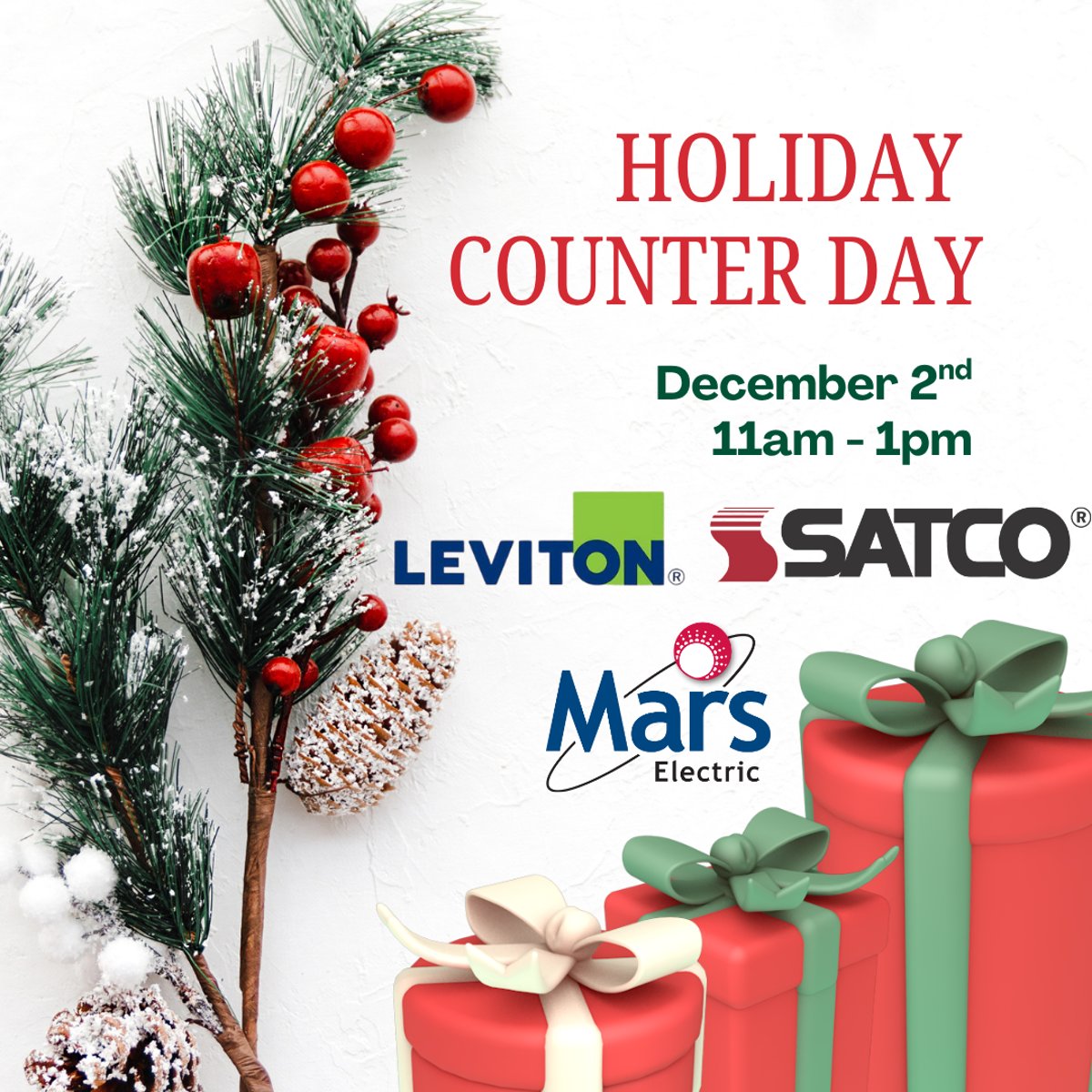 CDC Holiday Counter Day | Mars Electric