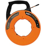 Klein 50375 High Flex Fish Tape, 1/4 in Dia Tape, 75 ft L Tape, Nylon ...