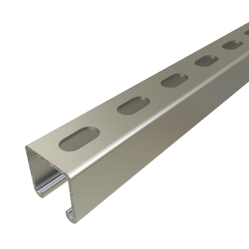 1 5/8IN Shallow Slotted Stainless Steel Type 316 Strut 10Ft | Mars Electric