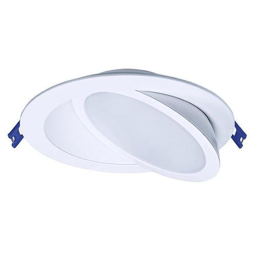 Leviton DAR60-S1W Adjustable Slim Downlight, Integrated LED Lamp, 12 W ...