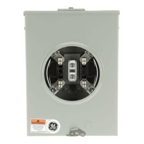 GE GEKS1CS1DTV 200 Amp Meter Socket, 4 Terminal, Horn Bypass, NEMA 3R ...