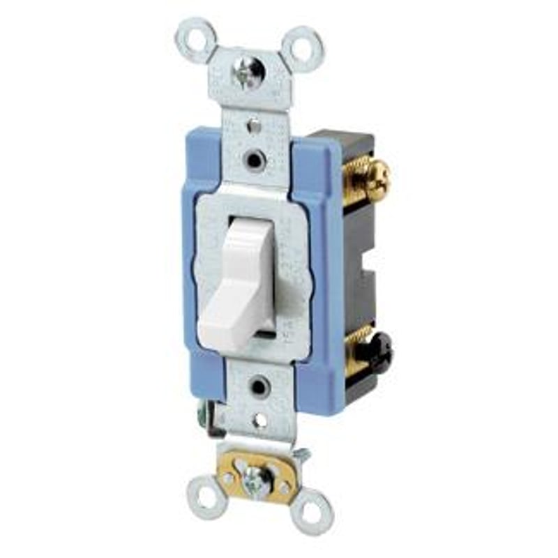 Leviton 1203-2W 15 Amp, 3 Way, AC Quiet Toggle Switch, 120/277 Volt ...