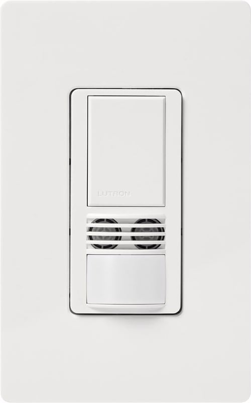Lutron MS-B102-WH Maestro Dual Technology Occupancy Sensor Switch, 3 ...