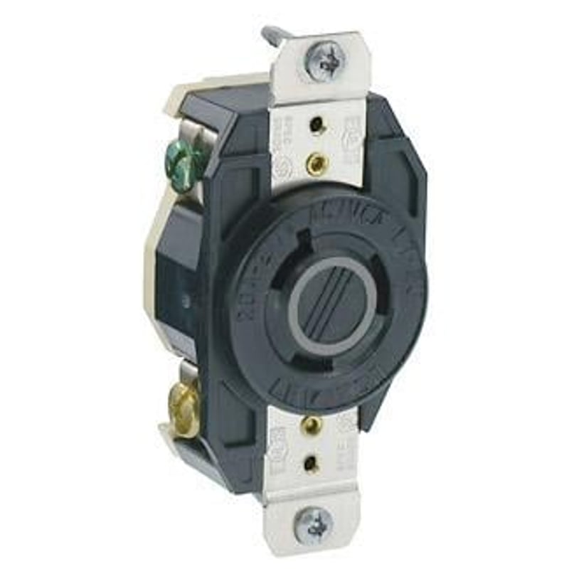 Leviton 2330 20 Amp, 277 Volt, Flush Mount Locking Receptacle ...