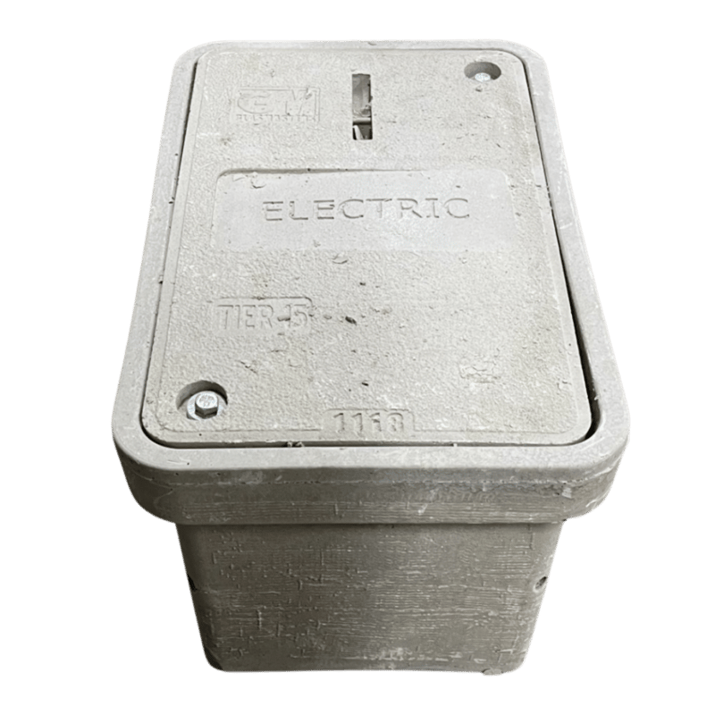 Glasmasters A111812P15-H-EL 11x18x12 Quazite Underground Enclosure Box ...