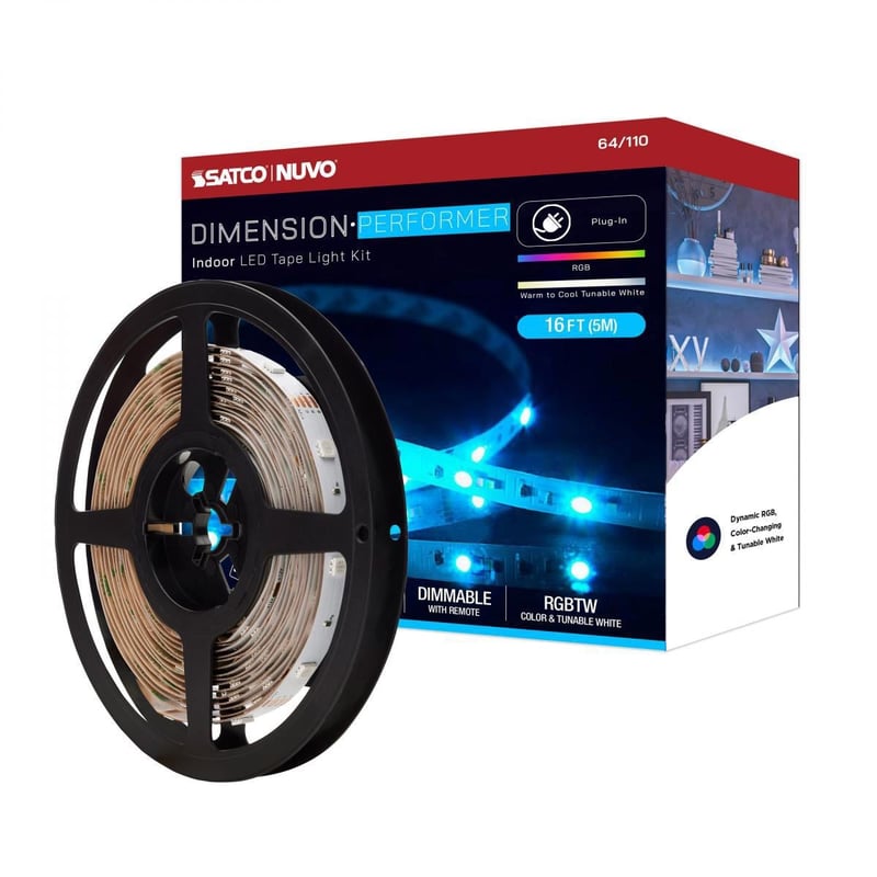 Satco 64-110 Dimension Performer Tape light strip, LED Lamp, 12 W ...