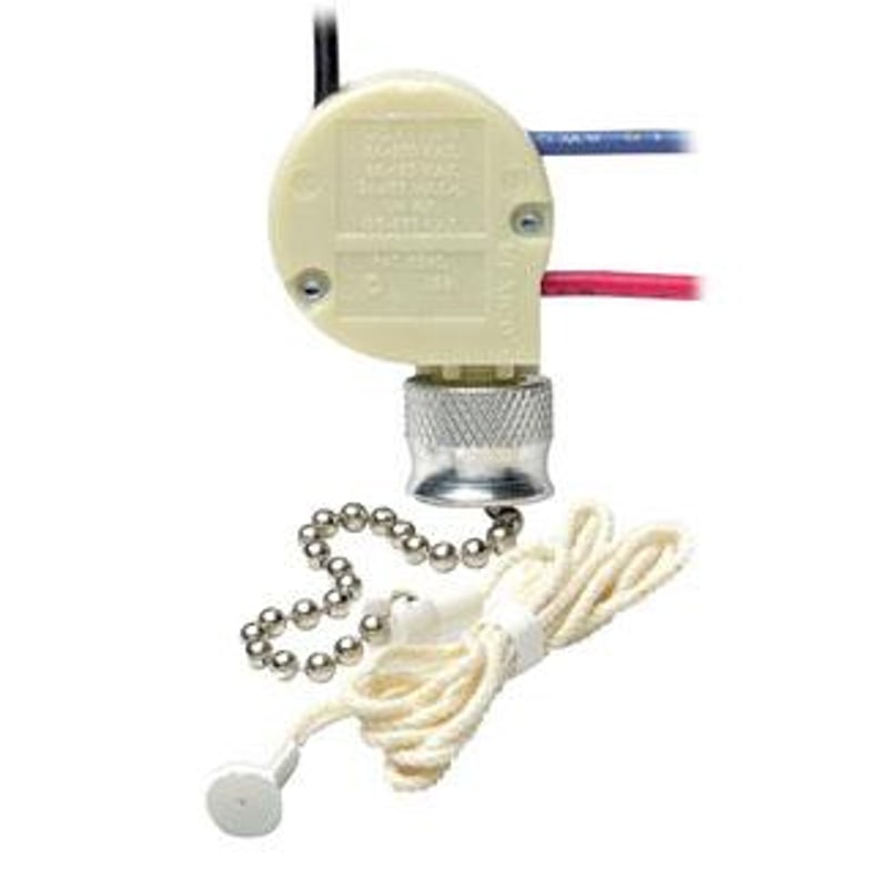 Leviton 1689-50 3 Amp, Single Pole, 2 Circuit, 4 Position, Pull Chain ...