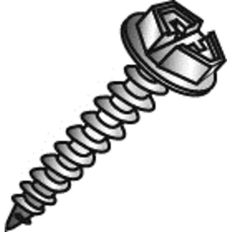 Cully 77032J 10 x 2IN Sheet Metal Screws, Hex Washer Head, Combo ...