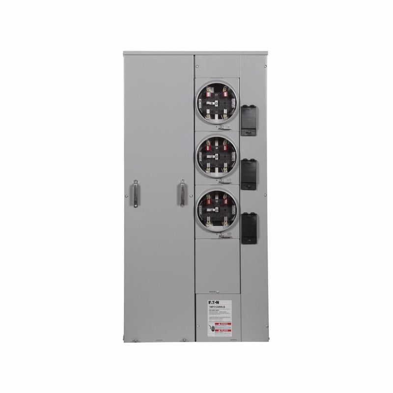 Eaton 1MP3124RRLB Meter Pack, Horn Bypass, 3 Meter Sockets, 125 Amp Per ...