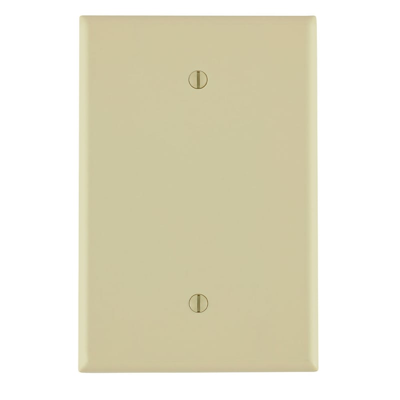 Leviton 86114 1 Gang No Device Blank Wall Plate, Oversized, Thermoset ...