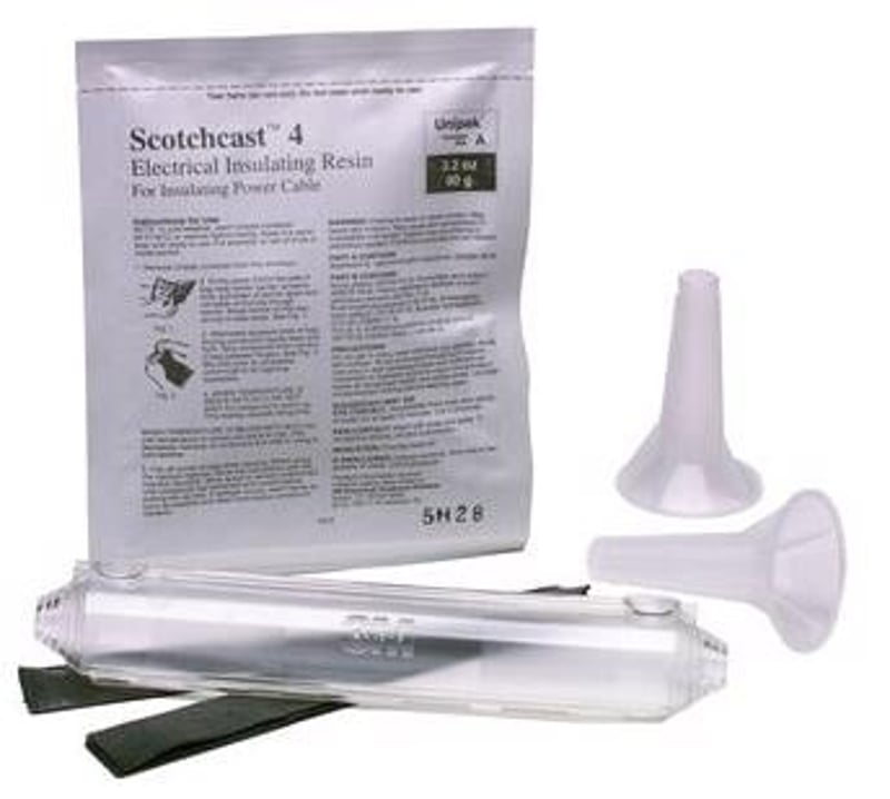 3M 82-A2N Scotchcast Inline Resin Power Cable Splice Kit, 2-3/0 AWG ...