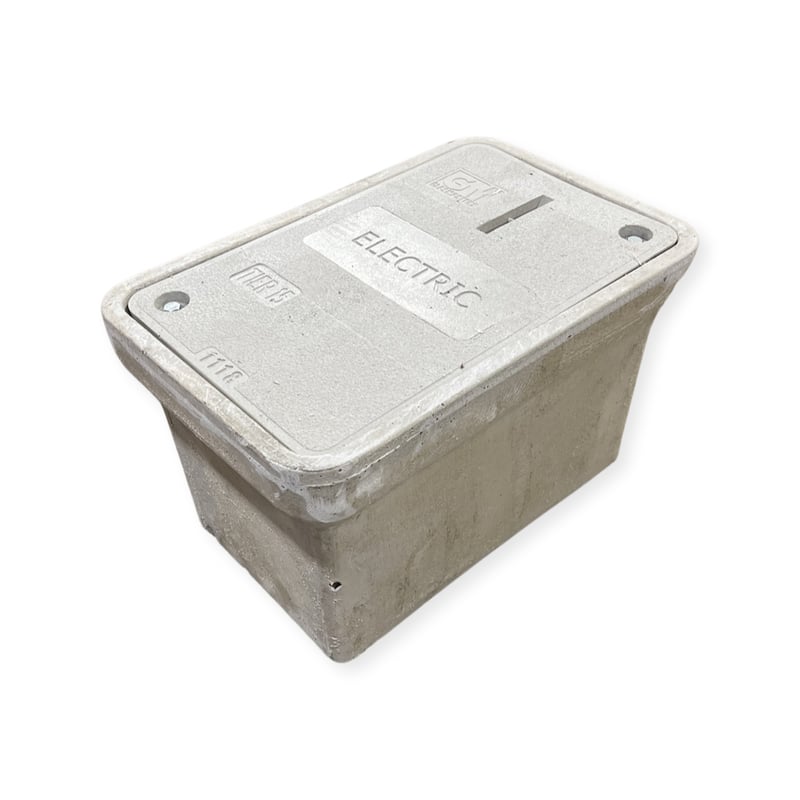 Glasmasters A132418P15-H-EL 13x24x18 Quazite Underground Enclosure Box ...