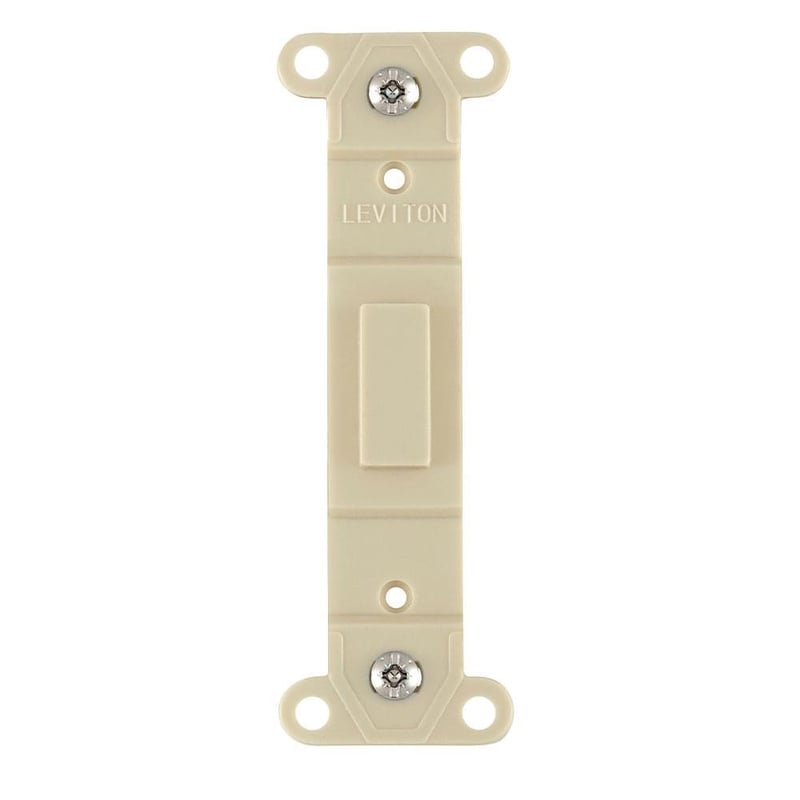 Leviton 80700-T Toggle Plastic Adapter Plate, Blank Toggle No Hole ...