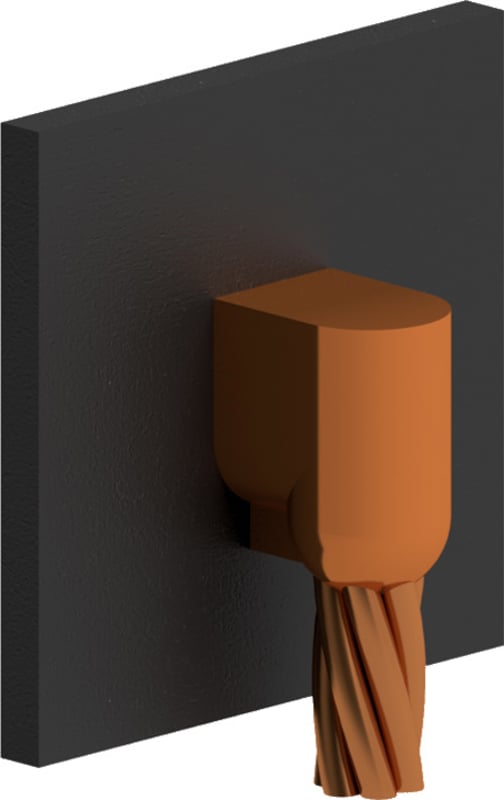 Harger Ultraweld VD4/0B Type VD Weld Metal Mold, 2 AWG Conductor, Cable ...