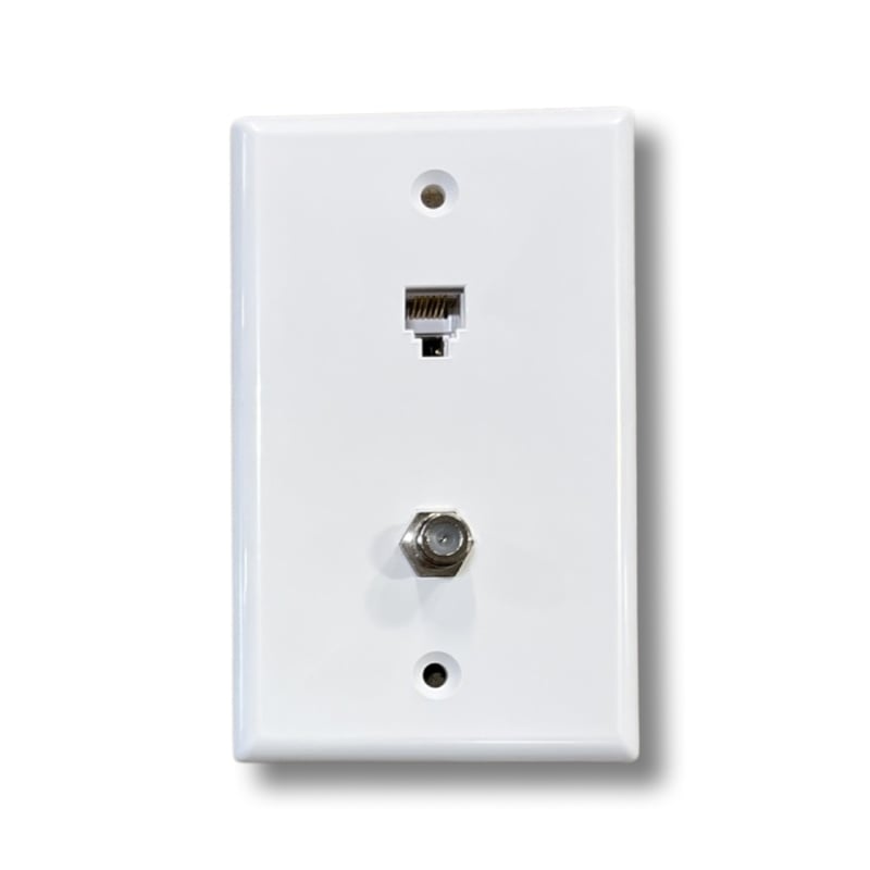 Leviton 40258-W WHT 6-COND COMBO JACK | Mars Electric