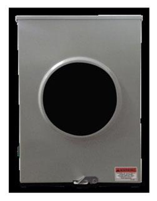 GE UHTRS101BGE 125 Amp Meter Socket, 4 Terminal, Small Hub Opening ...