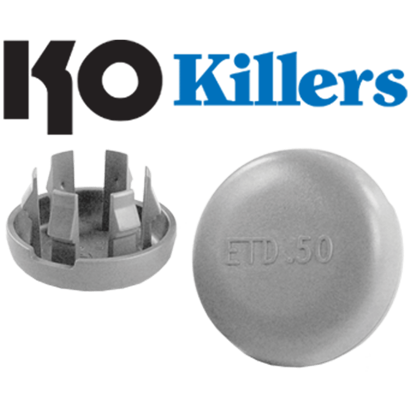 Rack-A-Tiers KOK50 1/2IN KO Killer, Plastic Snap-In Knockout Fillers ...