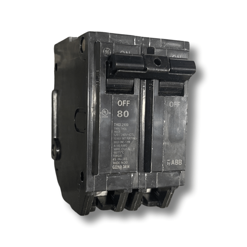 GE THQL2160 Q-Line, 2 Pole, 60 Amp, Plug-On Circuit Breaker, 120/240 ...