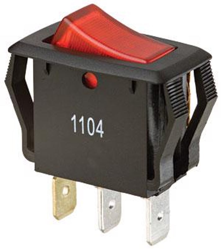 Leviton 1221-SR 20 Amp, AC Quiet Toggle Switch, 120/277 Volt, Red ...