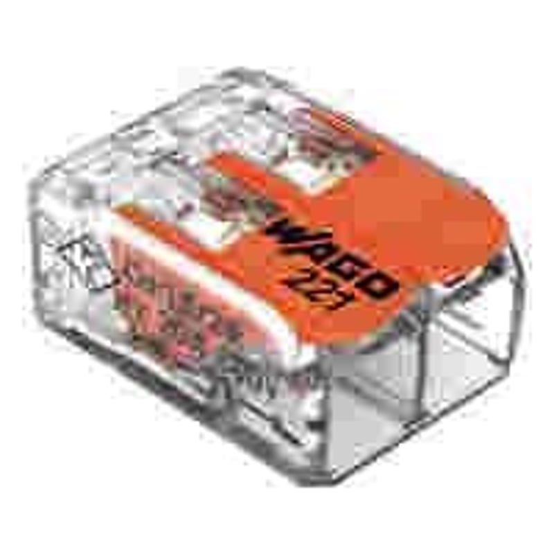 WAGO 221-412 Compact Splicing Connector With Operating Lever, 450 VAC ...