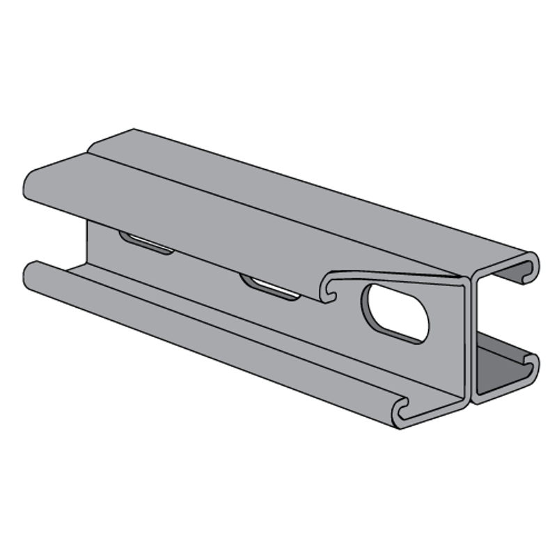 1 5/8IN Deep Slotted Back To Back Galvanized Strut 10Ft | Mars Electric