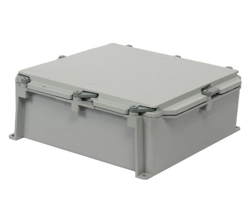 Kraloy 278308 Junction Box, 12 in H x 12 in W x 4 in D, Standard Cover ...