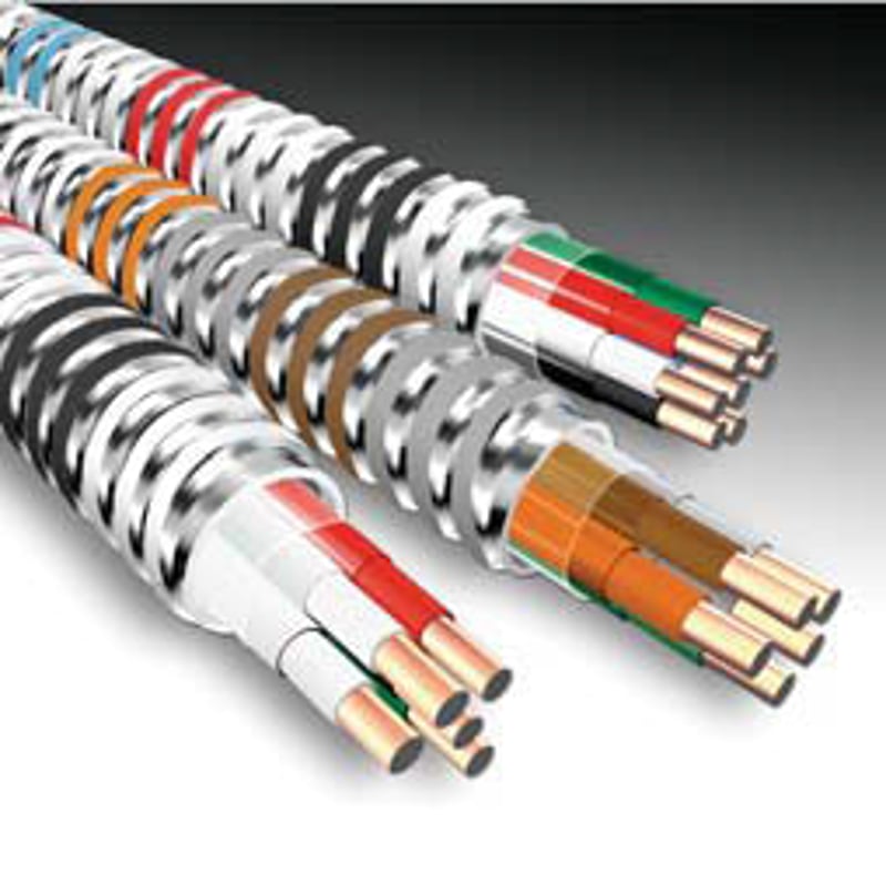 12/2-2 MC Cable 120V 2 Hots 2 Neutrals Ground 250 FT Coil | Mars Electric
