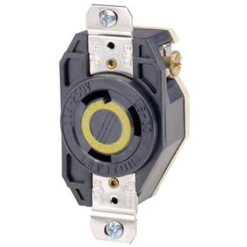 Leviton 2610 30 Amp, 125 Volt, Flush Mount Locking Receptacle ...