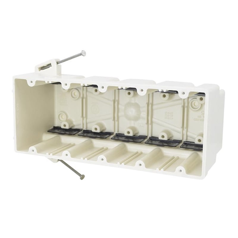 Allied 5305-NK 5 Gang Electrical Switch Box, New Work | Mars Electric