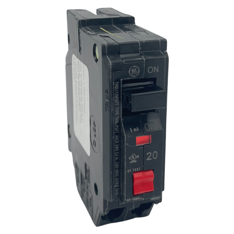 GE THQL1120PGFT Q-Line, 1 Pole, 20 Amp, GFCI Plug-On Circuit Breaker ...