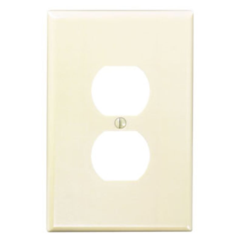 Leviton 86103 1 Gang Duplex Device Receptacle Wall Plate, Oversized ...