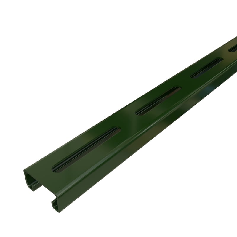 7/8IN Shallow Slotted Green Strut 10Ft | Mars Electric