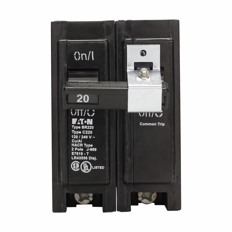 EATON BHLW2 Handle Lock, 1 in, 2/3 Poles, For Use With Type BR Circuit ...