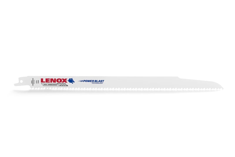 Lenox 20586S156R Shatter-Resistant Reciprocating Saw Blade, 12 in L x 3 ...