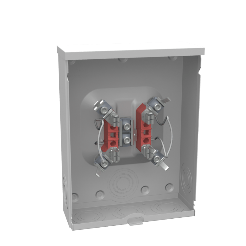 Milbank U7040-O-TG-KK 200 Amp Ringless Meter Socket, 4 Terminal, Blank ...