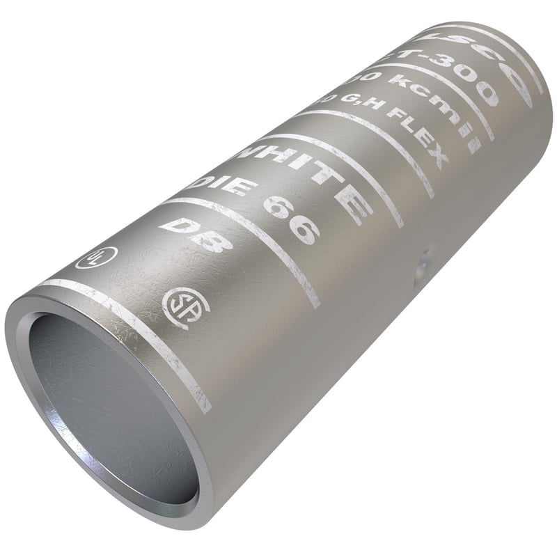 ILSCO CT-300 Surecrimp Copper Compression Sleeve, Conductor Size 300 ...