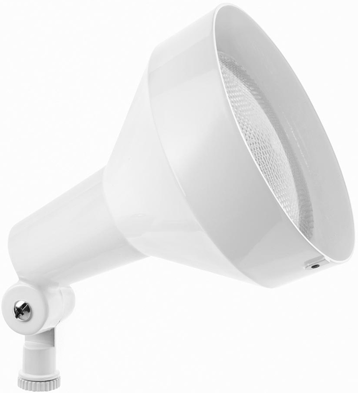 RAB H101W HID Landscape Floodlight,) PAR38 Halogen Lamp, 120 VAC, White ...