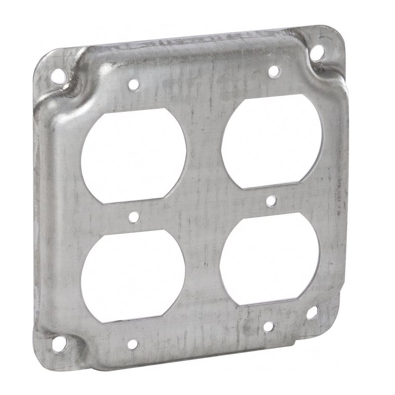 4 Square, 2 Duplex Raised Cover | Mars Electric