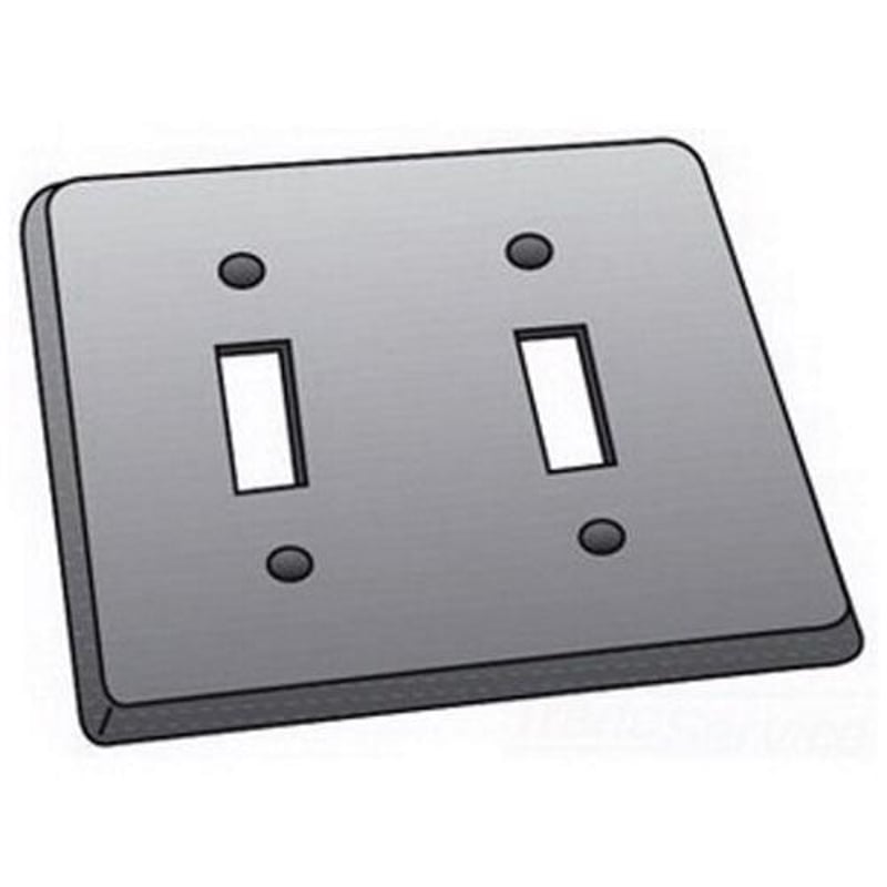 2 Gang FS/FD Steel Cover Toggle Switch | Mars Electric