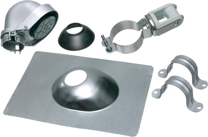 Arlington MK250ASF Service Entrance Mast Kit, 8 Pieces, For Use With ...