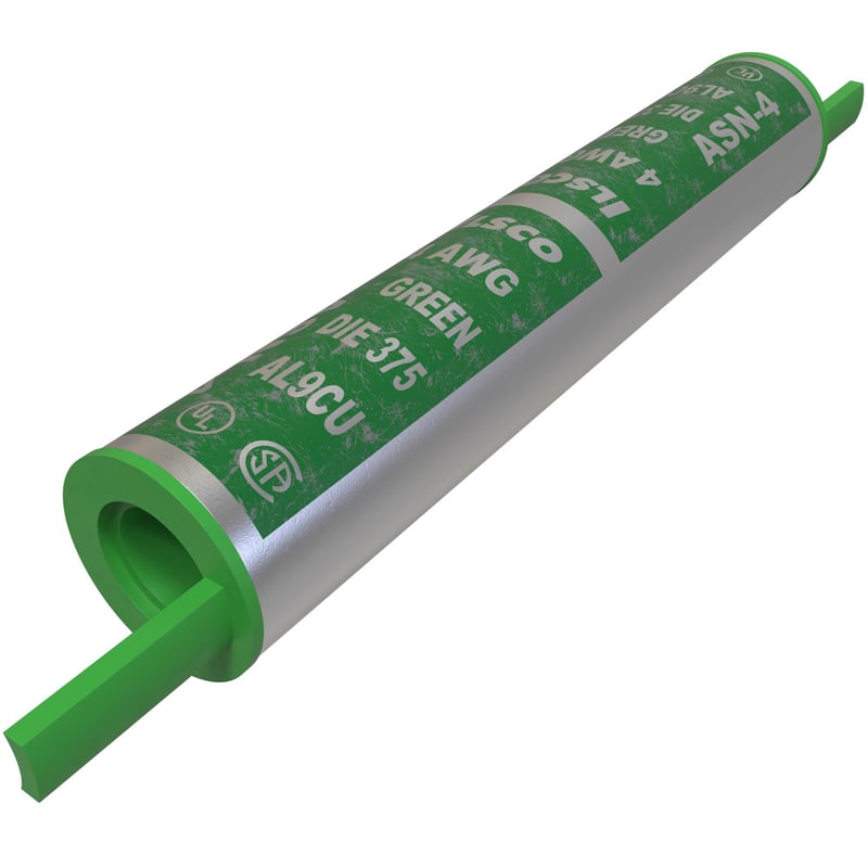 ILSCO ASN-4 Surecrimp Aluminum Compression Sleeve, Conductor Size 4 ...
