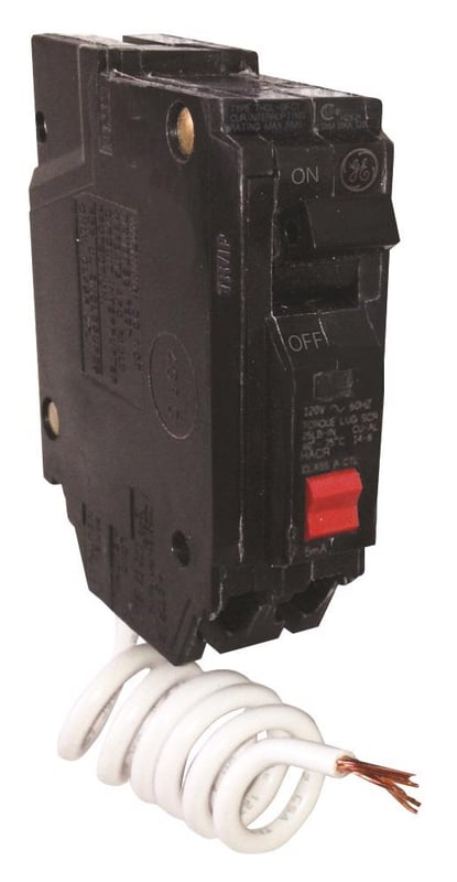 GE THQL1120GFT Q-Line, 1 Pole, 20 Amp, Plug-On GFCI Circuit Breaker ...
