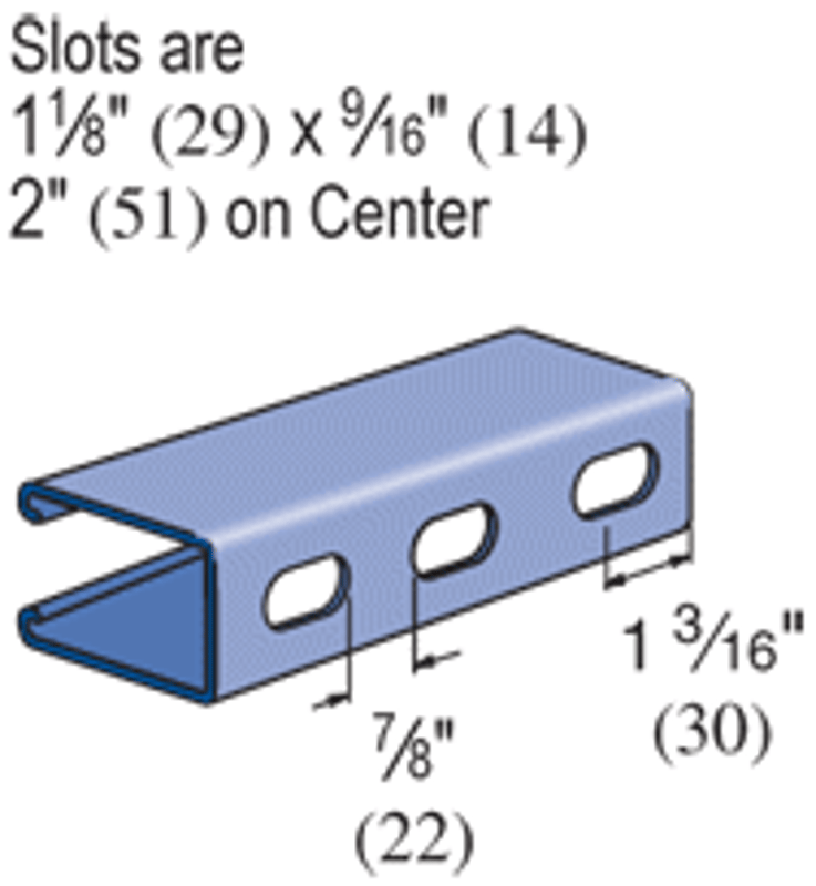 P-STRUT PS-100-EH-10-PGAL SLTDCHNL *FS-100SS-PG10**G812OS1* | Mars Electric