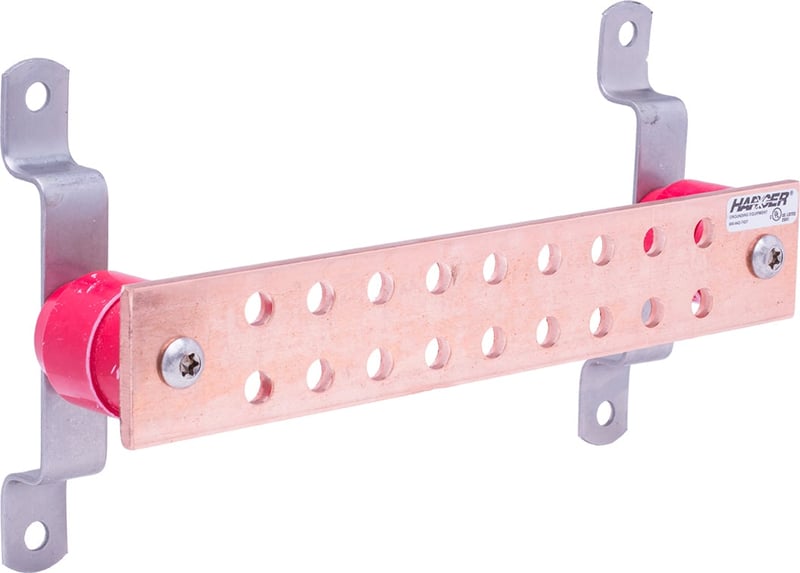 Harger GBI14212G G-Pattern Ground Bar, 12 in L x 2 in W x 1/4 in H ...