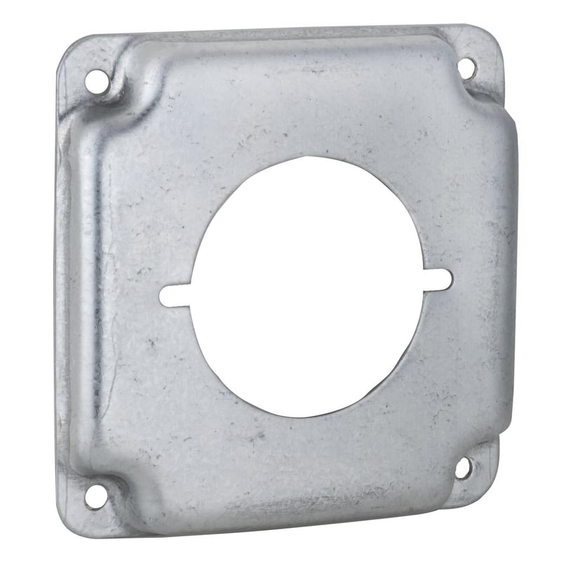 4 Square, 1 30-50a Receptical Raised Cover | Mars Electric
