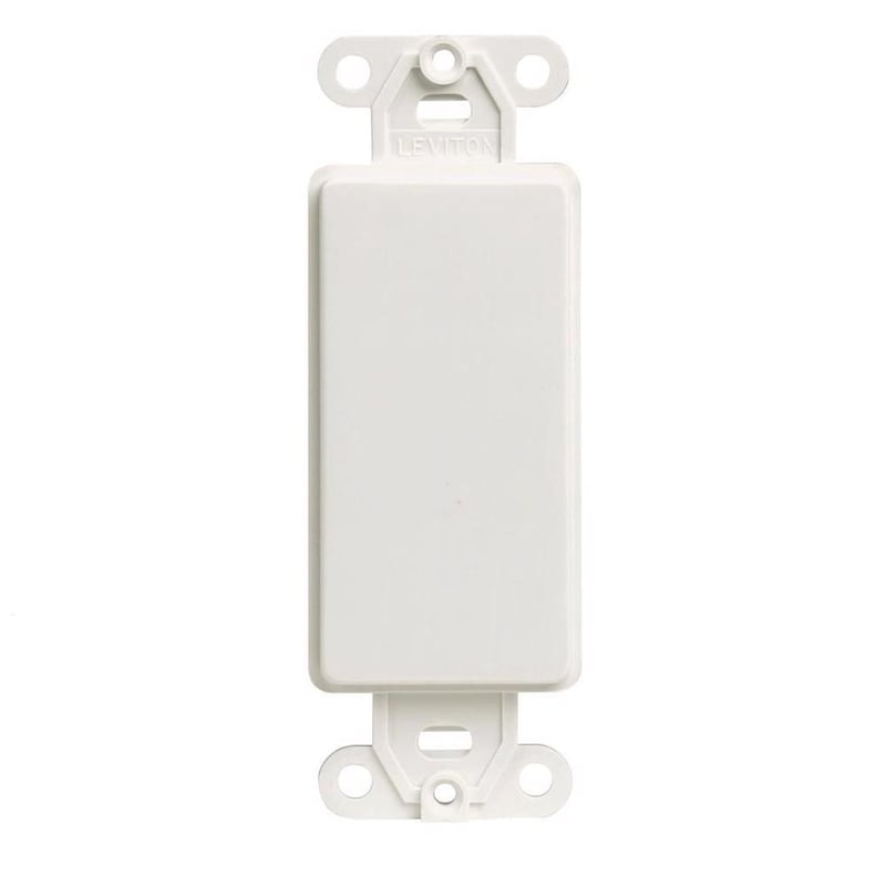 Leviton 80414-2W Decora Plastic Adapter Plate, Blank, White | Mars Electric